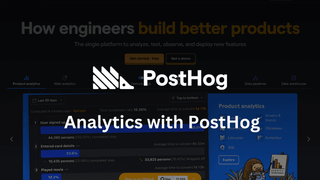 Workshop: Analytics with Posthog - Code With Antonio