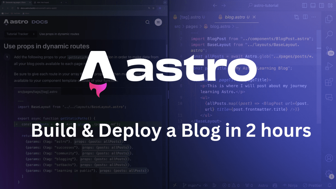 Workshop: Build & Deploy a blog with Astro - Code With Antonio